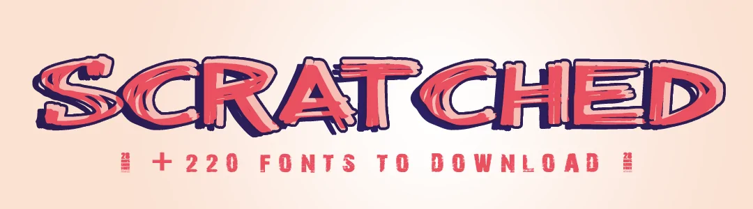 +220 Scratched Fonts to Download | MaisFontes