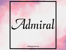 Admiral: Free Font Download | MaisFontes