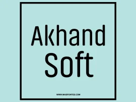 Akhand Soft Font: Free Download | MaisFontes