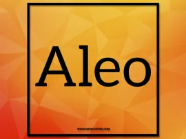 Aleo Regular: Free Font Download | MaisFontes