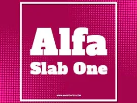 Alfa Slab One Regular: Download Free Font | MaisFontes