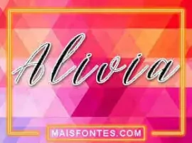 Alivia Regular: Download Free Font | MaisFontes