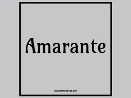 Amarante Regular: Baixar Fonte Grátis | MaisFontes