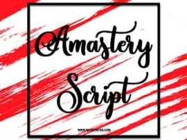 Amastery Script: Free Font Download | MaisFontes