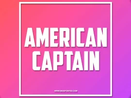 American Captain Font: Free Download | MaisFontes