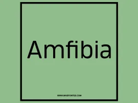 Amfibia Regular Font: Free Download | MaisFontes