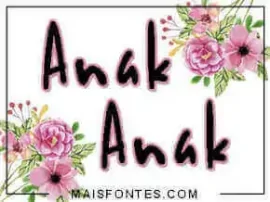 Anak Anak: Free Font Download | MaisFontes