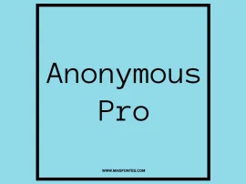 Anonymous Pro Regular: Free Font Download | MaisFontes