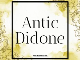 Antic Didone Regular: Free Font Download | MaisFontes
