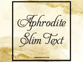 Aphrodite Slim Text Font: Free Download | MaisFontes