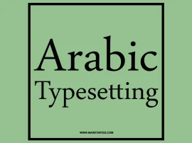 Arabic Typesetting Font: Free Download | MaisFontes