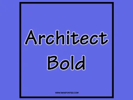 Architect Bold Font: Free Download | MaisFontes