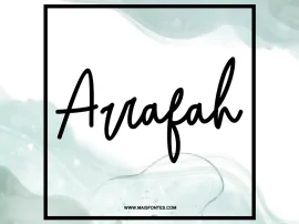 Arrafah Font: Free Download | MaisFontes