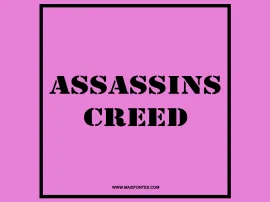 ASSASSINS CREED Font: Free Download | MaisFontes
