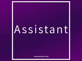 Assistant Regular: Free Font Download | MaisFontes