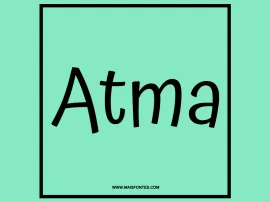 Atma Font: Free Download | MaisFontes