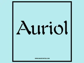 Auriol: Free Font Download | MaisFontes