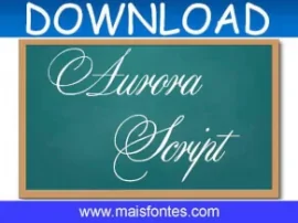 Aurora Script: Free Font Download | MaisFontes