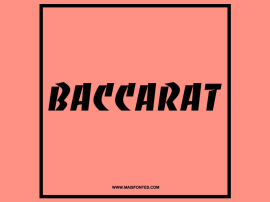 Baccarat Font: Free Download | MaisFontes