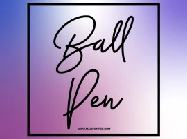 Ball Pen Font: Free Download | MaisFontes