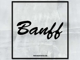 Banff: Free Font Download | MaisFontes