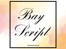 BayScript Regular: Free Font Download | MaisFontes