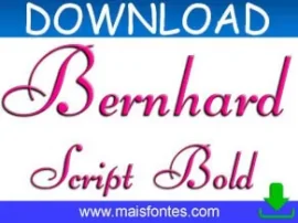 Bernhard Script Bold: Free Font Download | MaisFontes