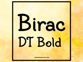 Birac DT Bold: Free Font Download | MaisFontes
