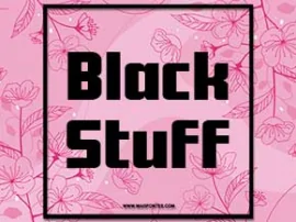 Black Stuff Bold: Free Font Download | MaisFontes