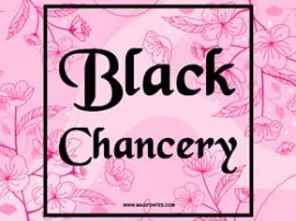 Black Chancery: Free Font Download | MaisFontes