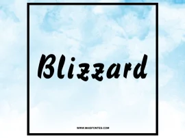 Blizzard Regular Font: Free Download | MaisFontes
