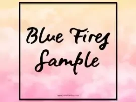 Blue Fires Sample: Free Font Download | MaisFontes
