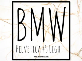 BMW Helvetica 45 Light: Download Free Font | MaisFontes