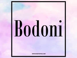 Bodoni Font: Free Download | MaisFontes