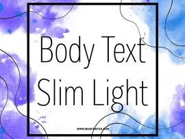 Body Text Slim Light Font: Free Download | MaisFontes