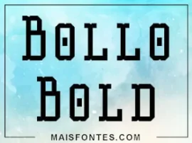 Bollo Bold Font: Free Download | MaisFontes