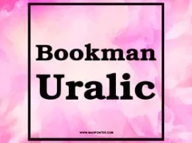 Bookman Uralic Bold: Free Font Download | MaisFontes