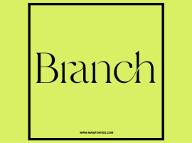 Branch Regular: Free Font Download | MaisFontes