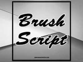 Brush Script: Free Font Download | MaisFontes