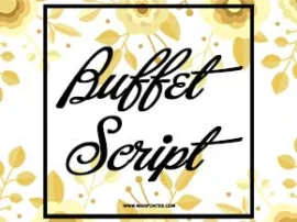 Buffet Script Font: Free Download | MaisFontes