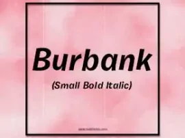 Burbank Small Bold Italic: Free Font Download | MaisFontes