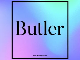 Butler Font: Free Download | MaisFontes