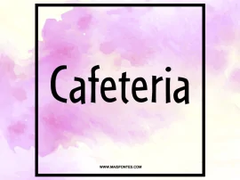 Cafeteria Regular: Free Font Download | MaisFontes