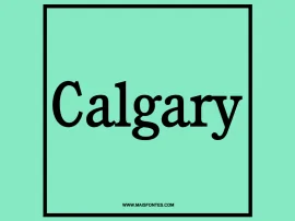 Calgary Regular: Free Font Download | MaisFontes