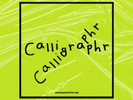 Calligraphr Regular Font: Free Download | MaisFontes