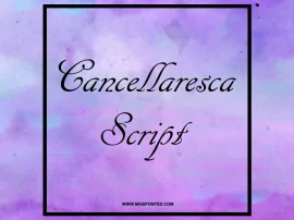 Cancellaresca Script: Free Font Download | MaisFontes