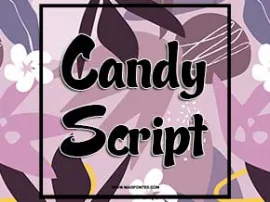 Candy Script Font: Free Download | MaisFontes