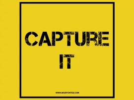 Capture it: Free Font Download | MaisFontes