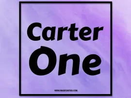 Carter One: Free Font Download | MaisFontes