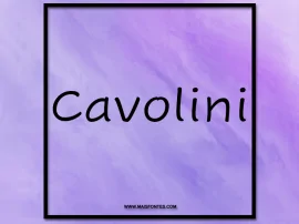 Cavolini Regular Font: Free Download | MaisFontes